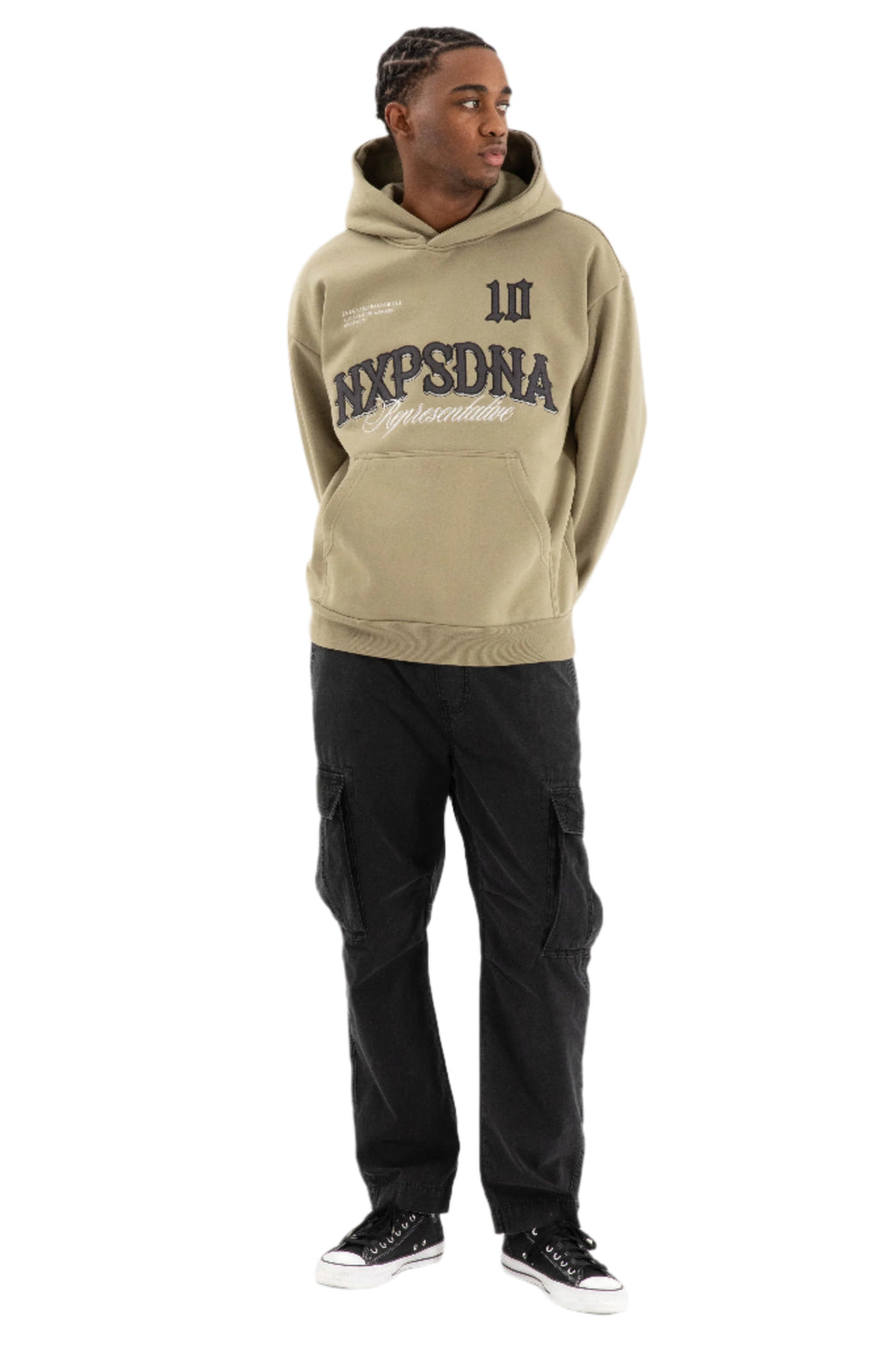 Nena And Pasadena - NXP Warrior Relaxed Hoodie - Khaki – 88 Jeans