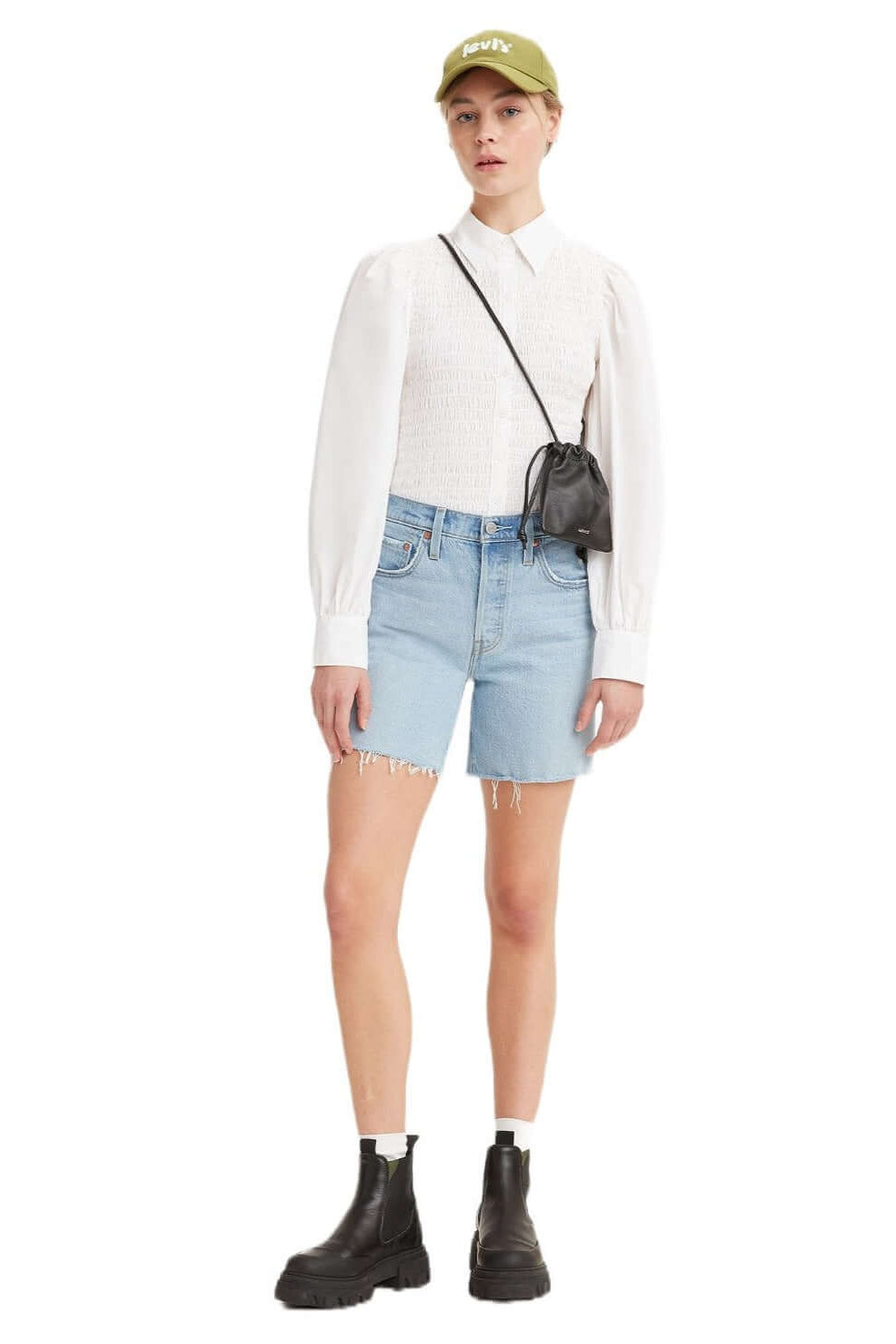 Levi's - 501 Mid Thigh Denim Shorts - Samba Tango Crushed – 88 Jeans