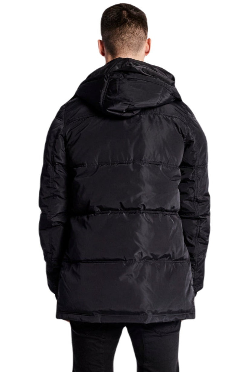 Nena And Pasadena - NXP Paramount Long Line Puffer Jacket - Jet Black ...