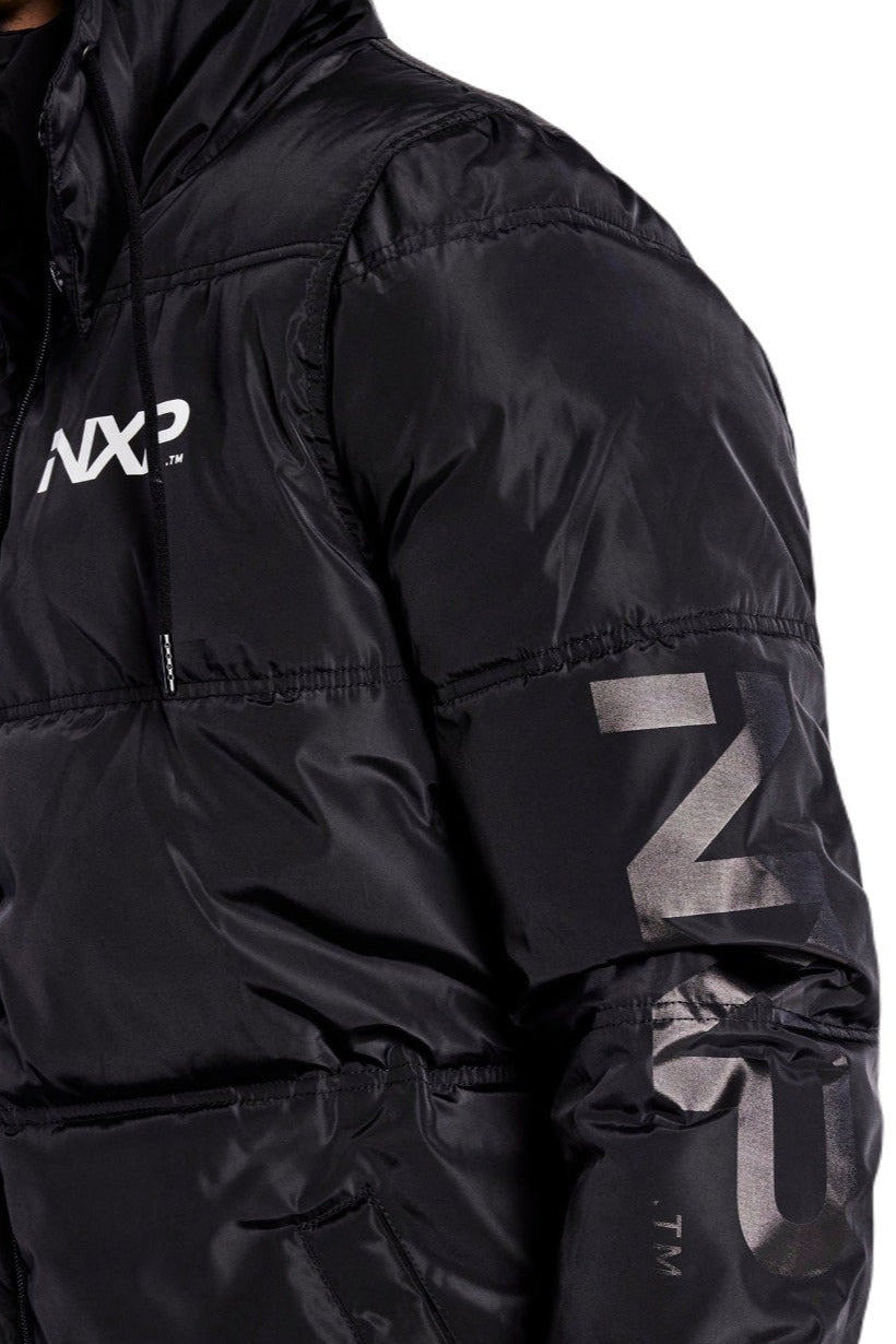 Nena And Pasadena - NXP Paramount Long Line Puffer Jacket - Jet Black ...