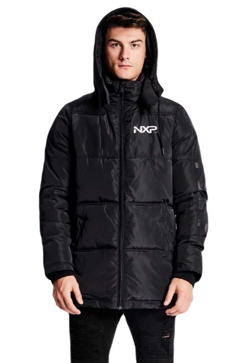 Nena And Pasadena - NXP Paramount Long Line Puffer Jacket - Jet Black ...